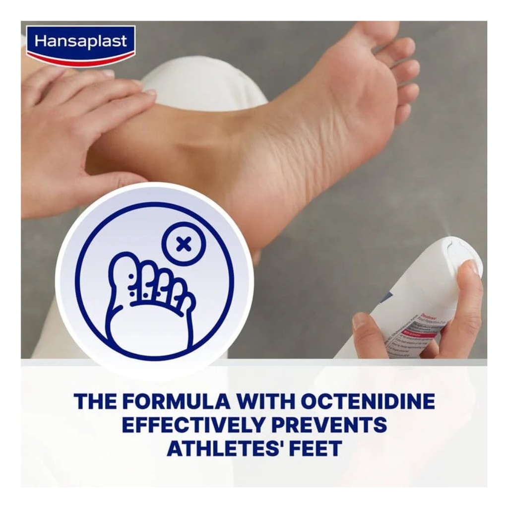 * Hansaplast Foot Protection 2in1 Deo, 150ml | AlDeerahPharmacy